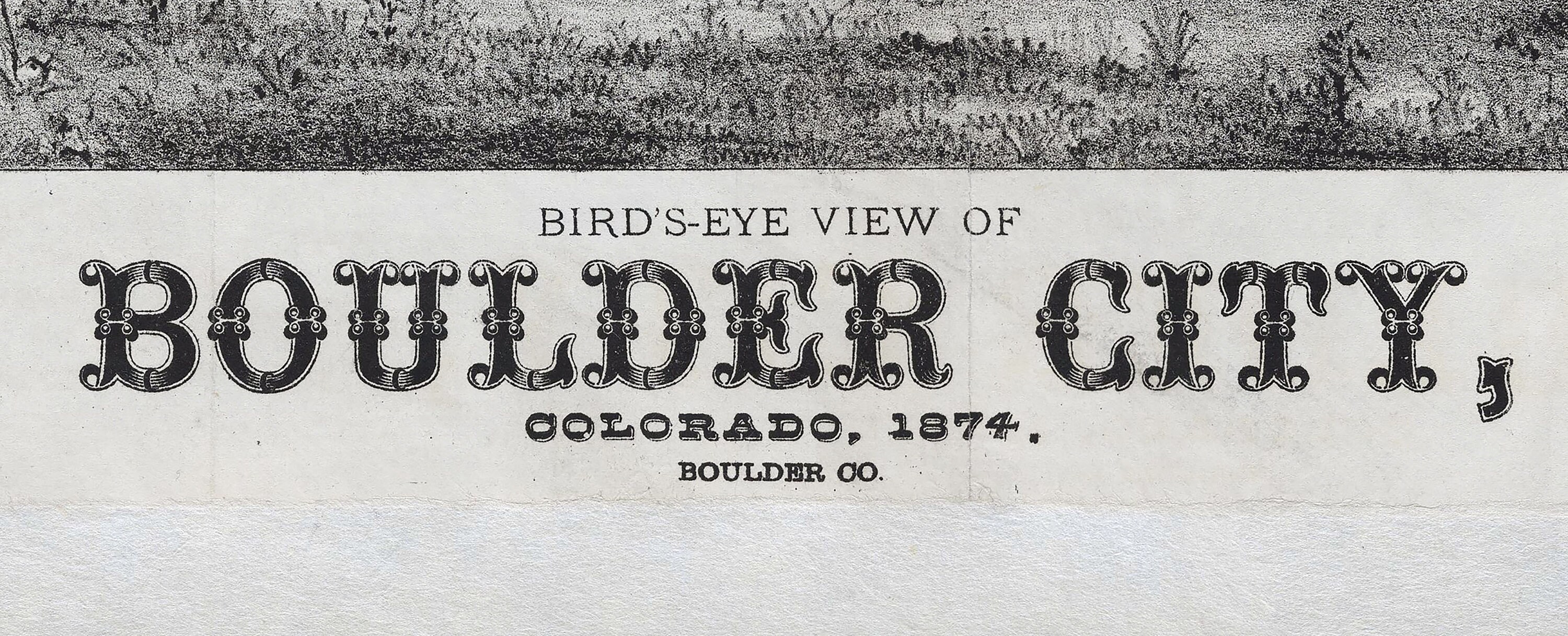 1874 Panoramic Map of Boulder City Colorado - Etsy