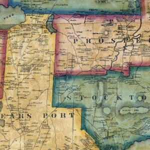 1859 Map of Waldo County Maine Farm Names - Etsy