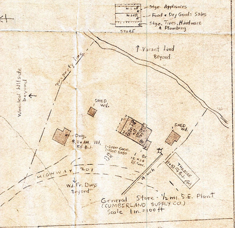 1958 Map of Crucible Mine Greene County Pennsylvania | Etsy