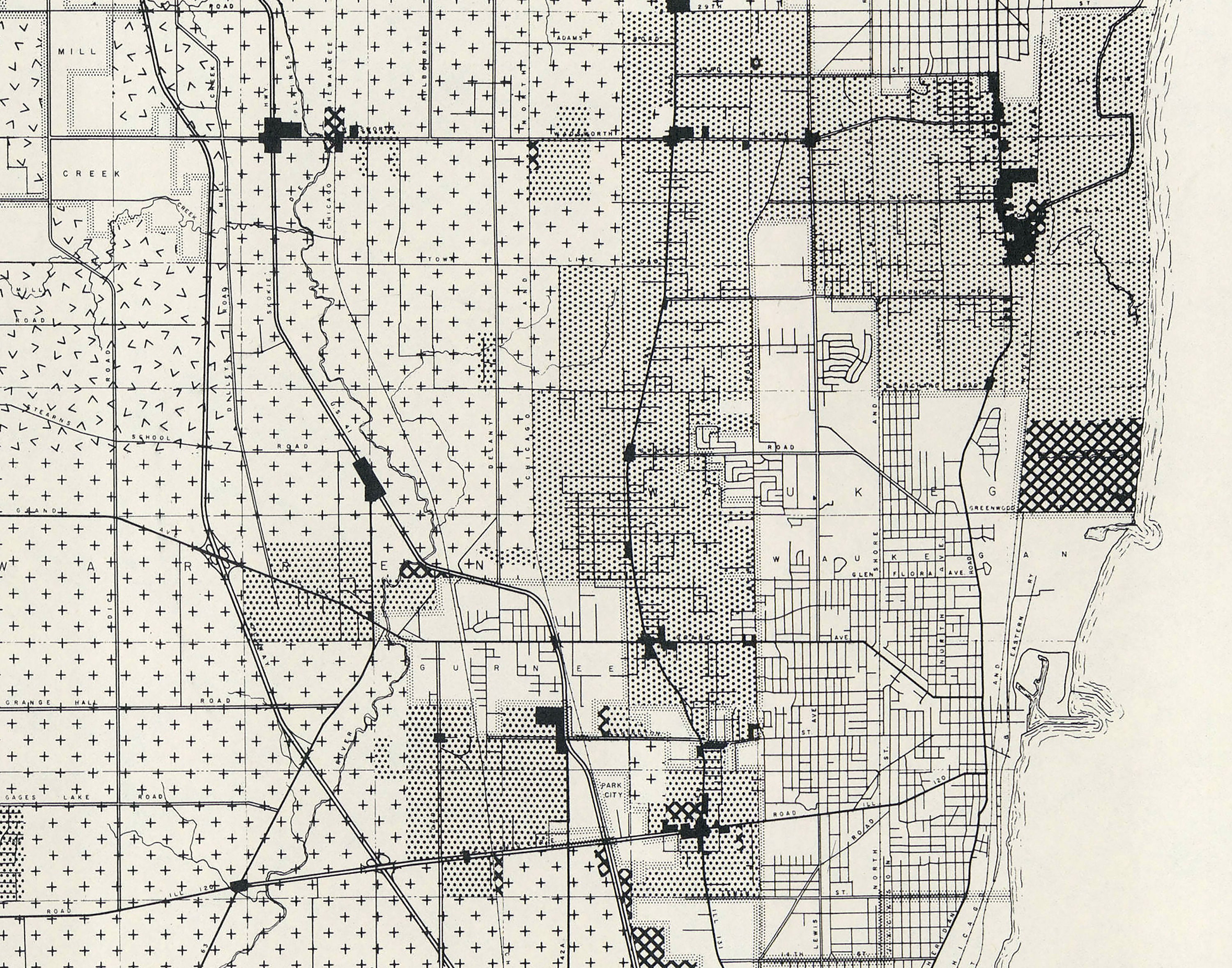 1959 Map of Lake County Illinois - Etsy
