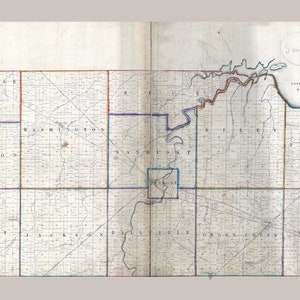 1856 Farm Line Map of Sandusky County Ohio - Etsy