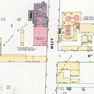 1891 Town Map of Homestead Allegheny County Pennsylvania - Etsy