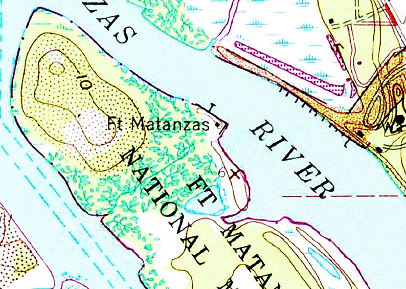 1956 Map of Matanzas Inlet Saint Johns County Florida - Etsy