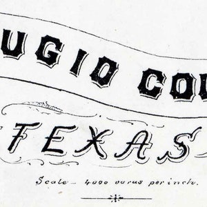 1879 Farm Line Map of Refugio County Texas - Etsy