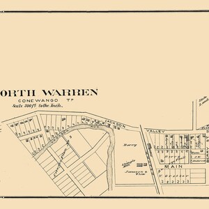 1878 Town Map of North Warren Warren County Pennsylvania - Etsy