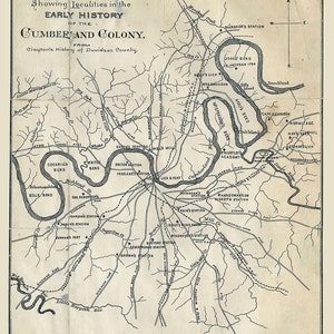 1880 Map of Cumberland County Tennessee - Etsy