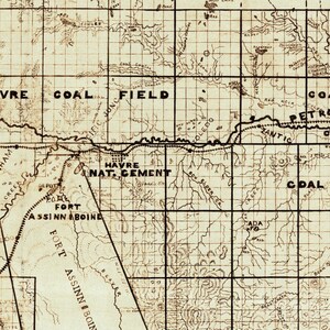 1906 Map of Chouteau County Montana - Etsy