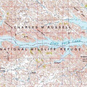 1954 Topo Map of Jordan Montana - Etsy