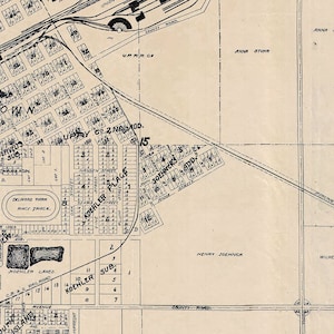 1912 Map of Grand Island Hall County Nebraska - Etsy
