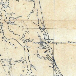 1826 Map of East Florida - Etsy