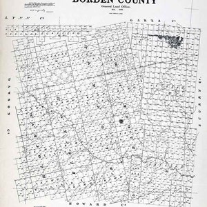 1892 Farm Line Map of Borden County Texas - Etsy