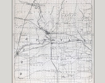 Portage County Map - Etsy