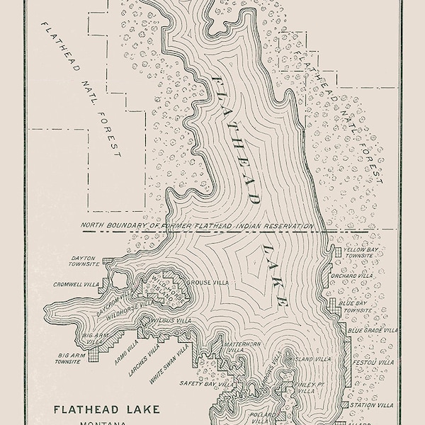 Flathead Lake - Etsy