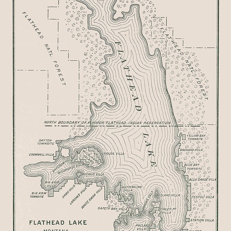 Flathead Lake - Etsy