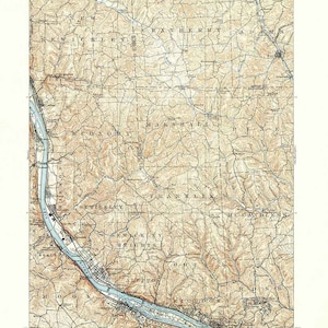 1906 Topo Mao of Sewickley PA Quadrangle Wexford Warrendale - Etsy