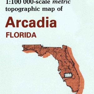 1978 Topo Map of Arcadia Florida Quadrangle Lake Placid - Etsy