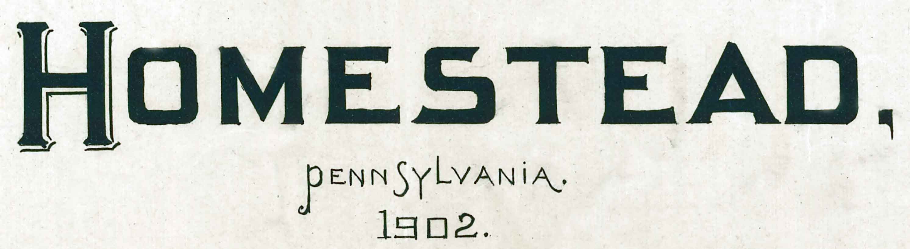 1902 Panoramic Map of Homestead Pennsylvania - Etsy UK