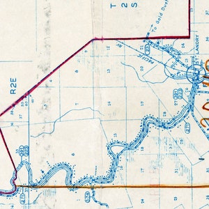1950 Map of Evangeline Parish Louisiana - Etsy