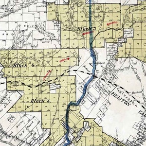 1884 Farm Line Map of Kinney County Texas - Etsy
