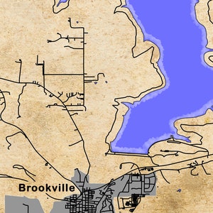 2024 Map of Brookville Lake Franklin County Indiana - Etsy UK