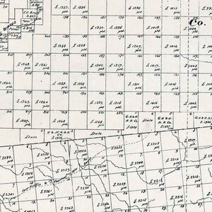 1879 Farm Line Map of Shackelford County Texas - Etsy