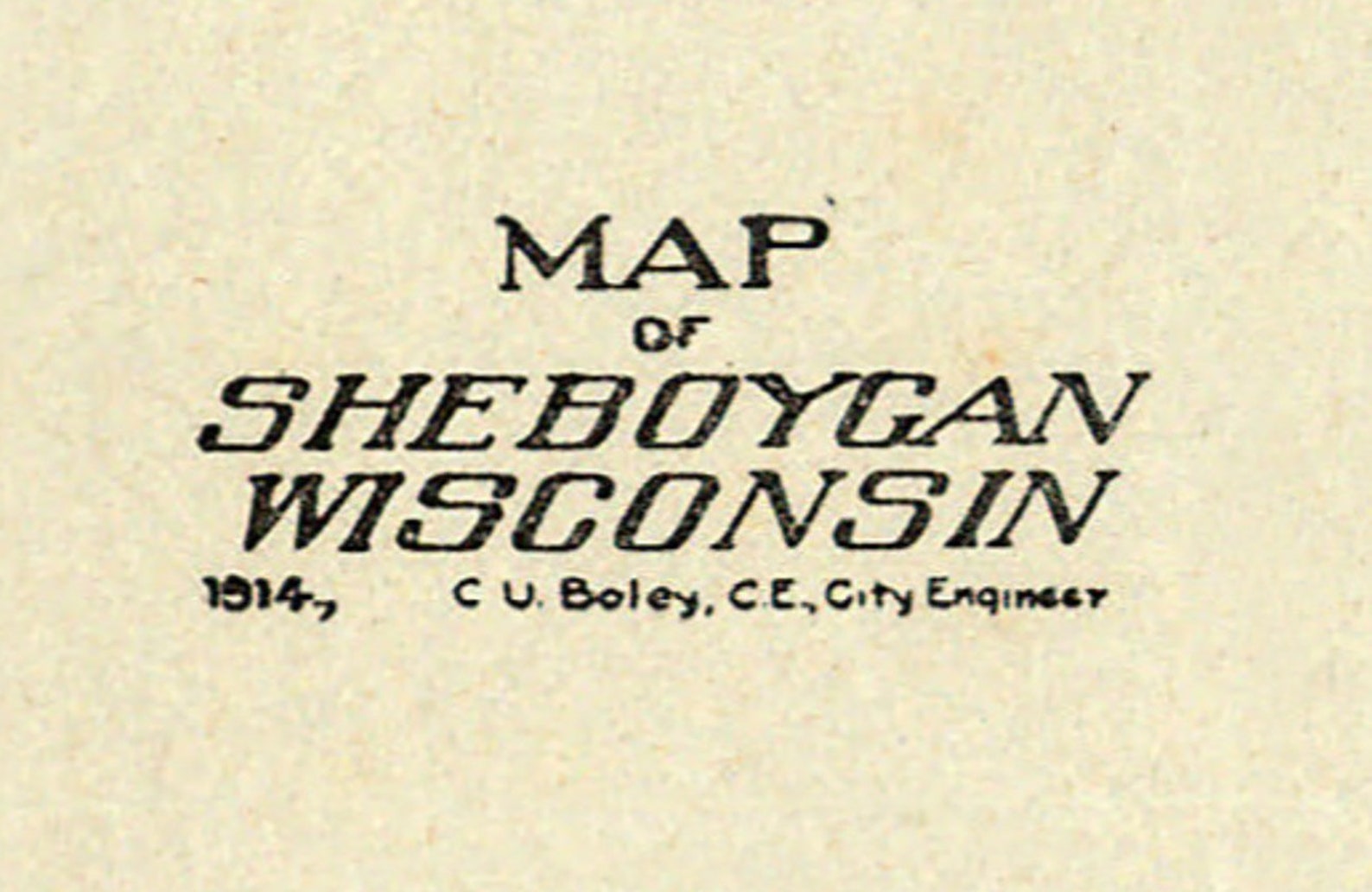 1914 Town Map of Sheboygan Wisconsin - Etsy