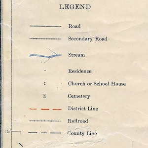 1916 Map of Mcnairy County Tennessee - Etsy