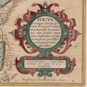 1623 Map of Europe - Etsy