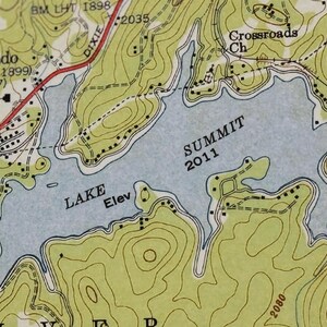 1957 Map of Lake Summit North Carolina - Etsy