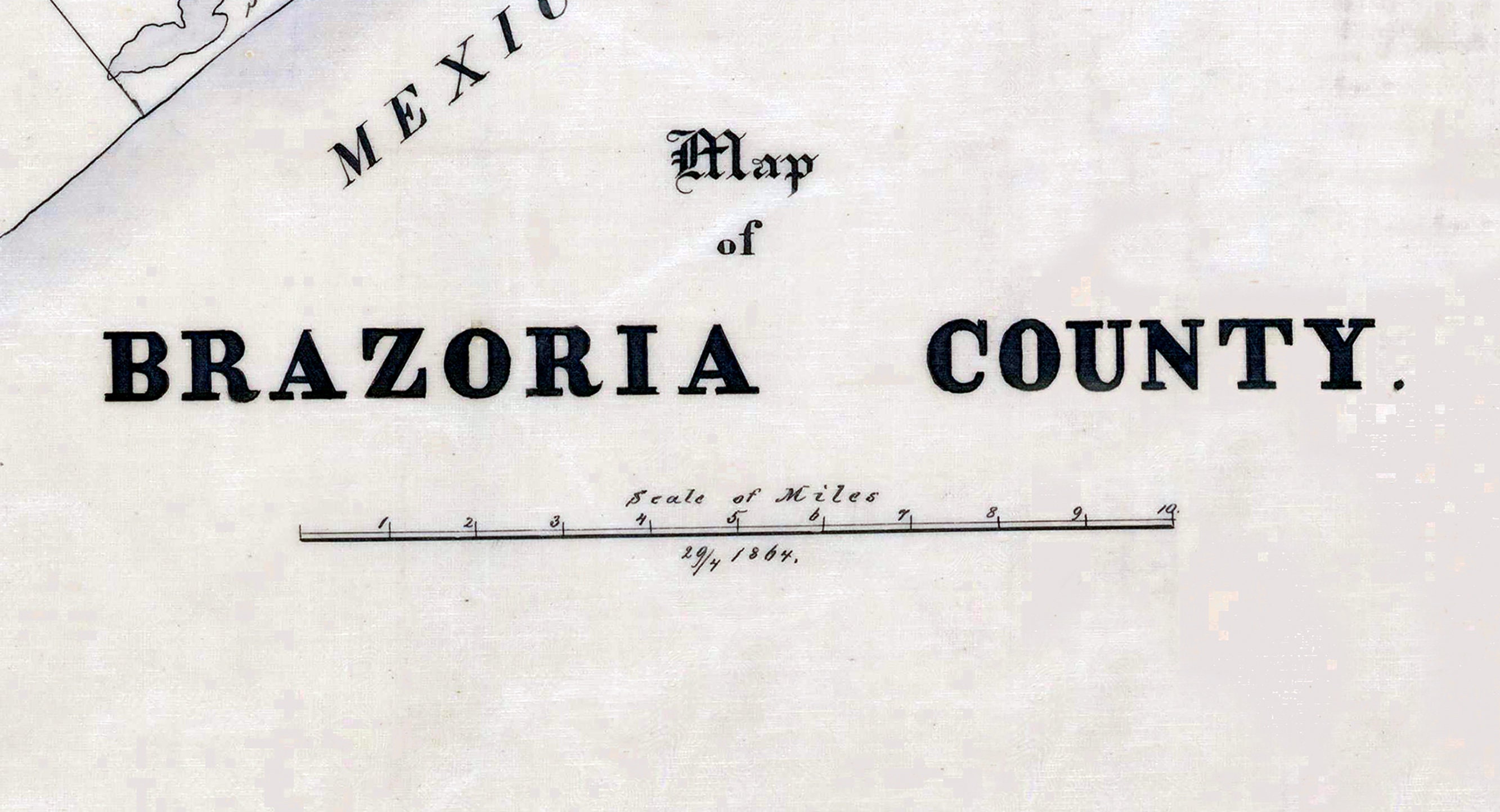 1864 Map of Brazoria County Texas | Etsy UK