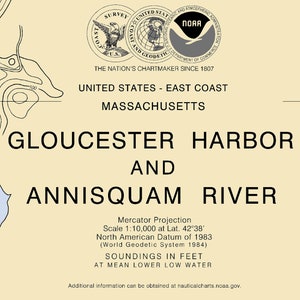 2010 Nautical Map of Gloucester Harbor and Annisquam River ...