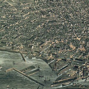 1880 Panoramic Map of Buffalo New York - Etsy