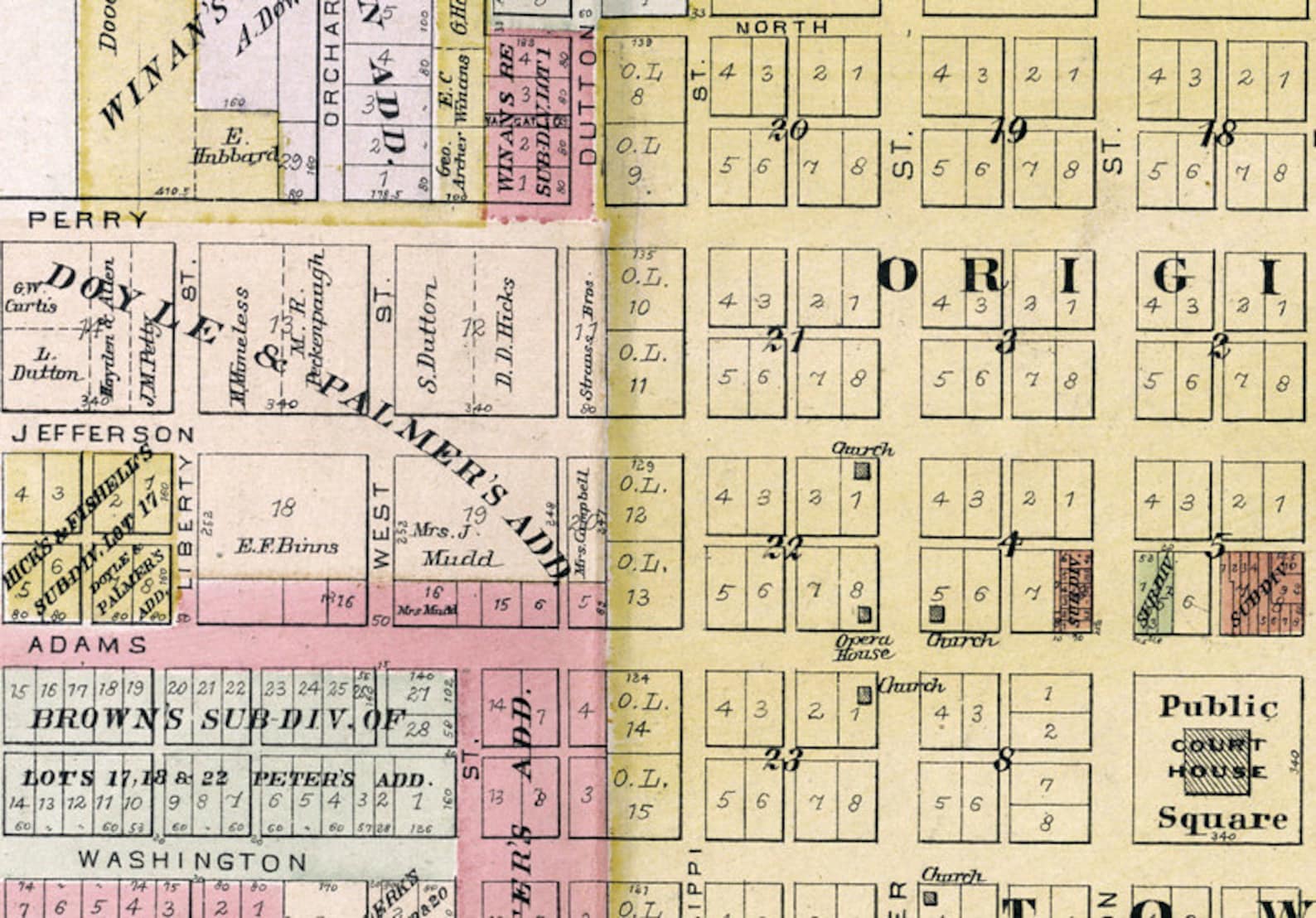 1895 Map of Pittsfield Pike County Illinois | Etsy
