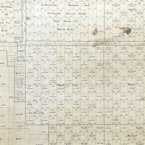 1898 Farm Line Map of Deaf Smith County Texas - Etsy