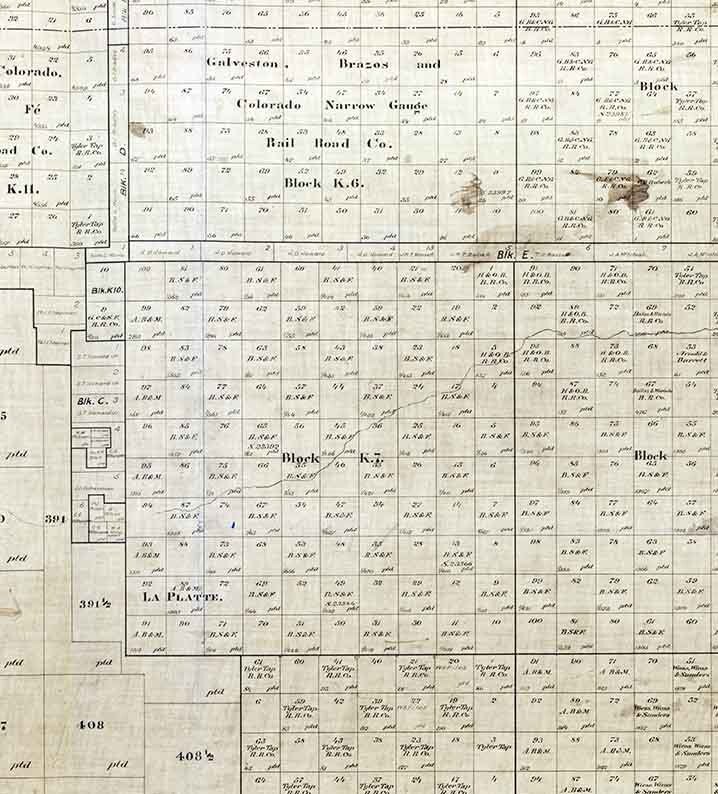 1898 Farm Line Map of Deaf Smith County Texas - Etsy