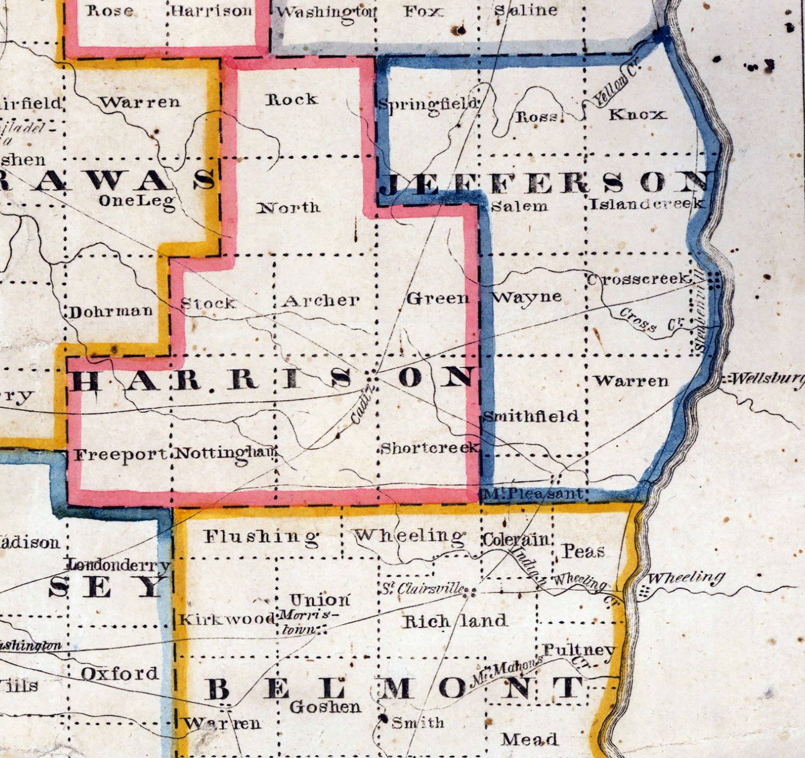 1822 Map of Ohio - Etsy
