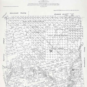 1879 Farm Line Map of Jones County Texas - Etsy