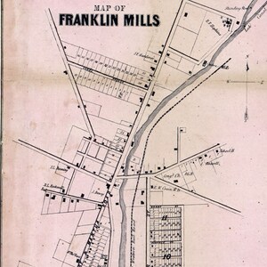 1857 Farm Line Map of Portage County Ohio Ravenna Franklin Mills - Etsy