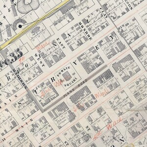 1860 Town Map of La Porte Indiana - Etsy