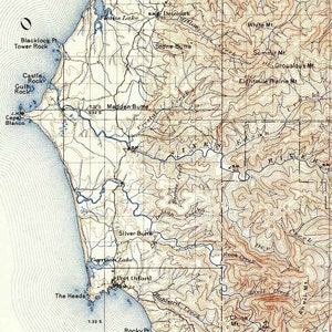 1903 Topo Map of Port Orford Oregon - Etsy