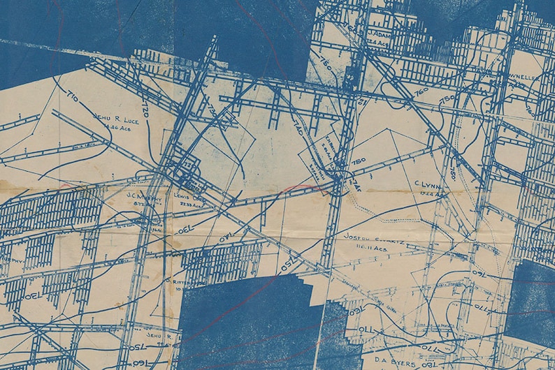 1912 Map of Colonial Mines Fayette County PA HC Frick Coke - Etsy