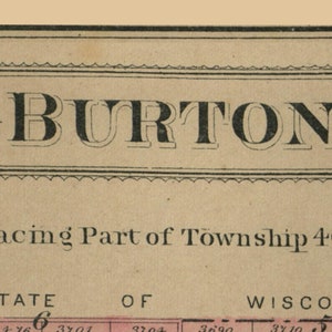 1892 Map of Burton Township Mchenry County Illinois - Etsy