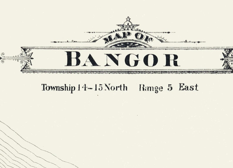 1896 Map of Bangor Township Bay County Michigan Frankenlust - Etsy