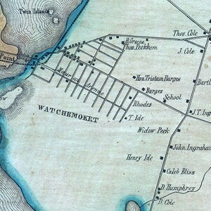 1850 Town Map of Seekonk Bristol County Massachusetts - Etsy Canada