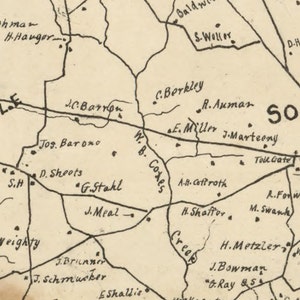 1860 Map of Somerset County Pa - Etsy