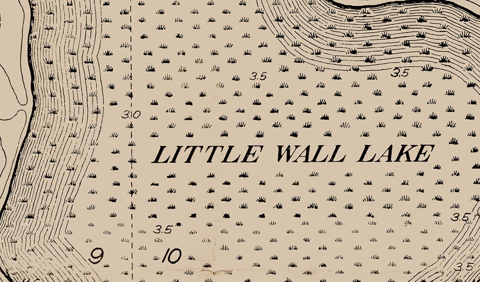 1916 Map of Little Wall Lake Hamilton County Iowa | Etsy