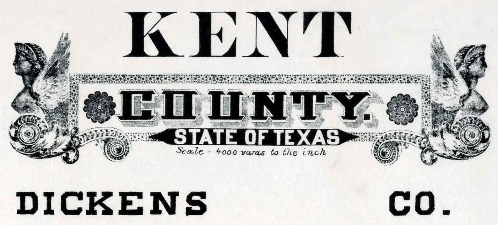 1888 Farm Line Map of Kent County Texas - Etsy