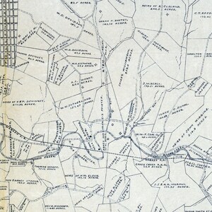 1912 Farm Line Map of Brooke County West Virginia Showing Oil & Gasl ...