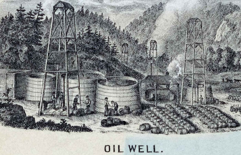 1860 Map of the Oil Regions of Venango Crawford & Warren - Etsy