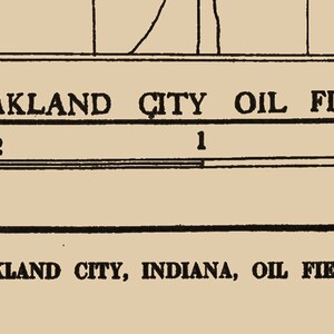 1910 Map of the Oakland City Oil Field Gibson County Indiana - Etsy